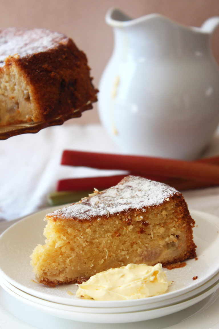 Rhubarb and Custard Cake