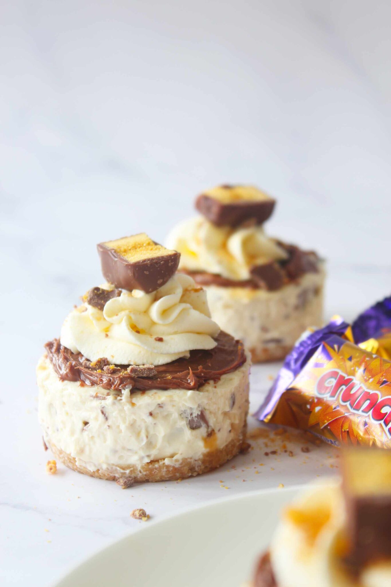 Mini Crunchie Cheesecake