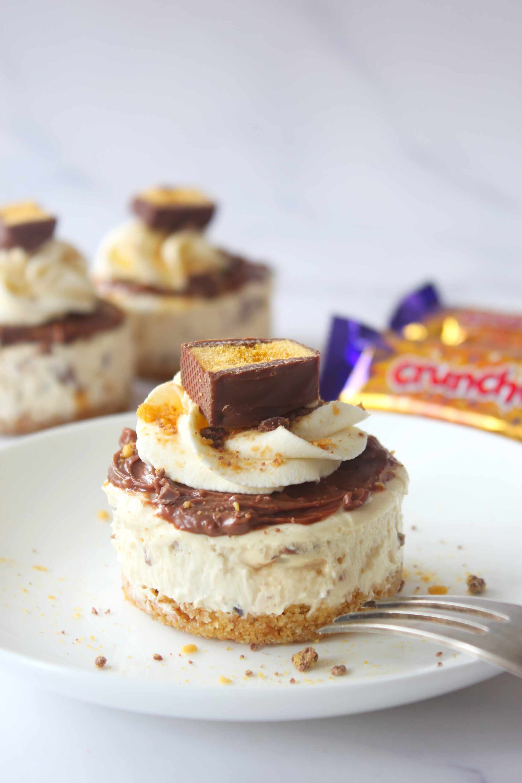 Mini Crunchie Cheesecake
