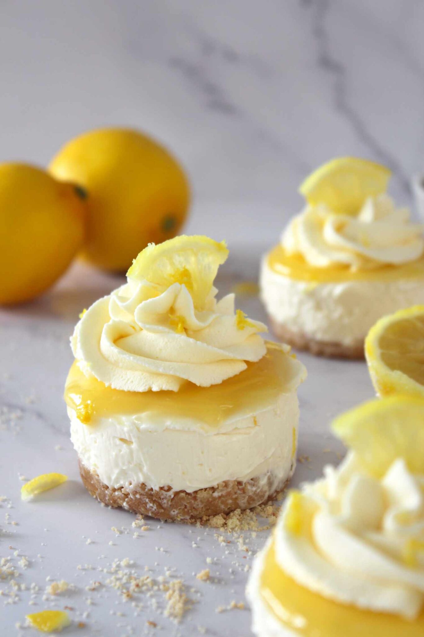 Mini Triple Lemon Cheesecake