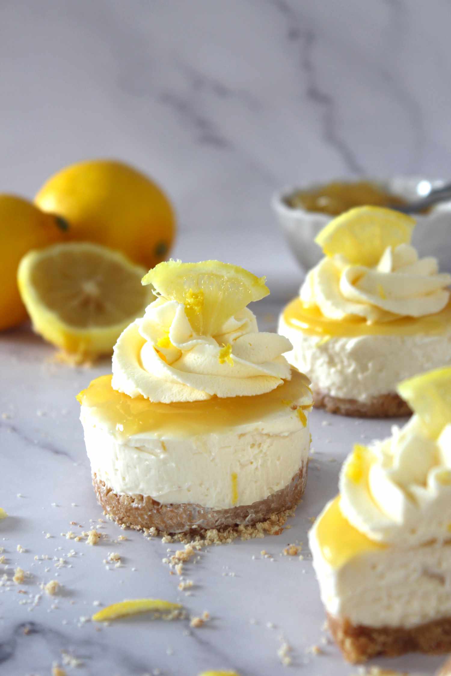 Mini Triple Lemon Cheesecake